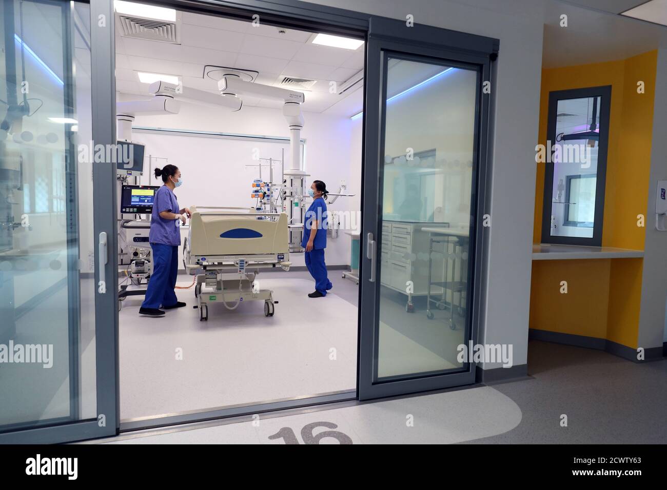 Staff nurses take part in an orientation event to familiarise ...