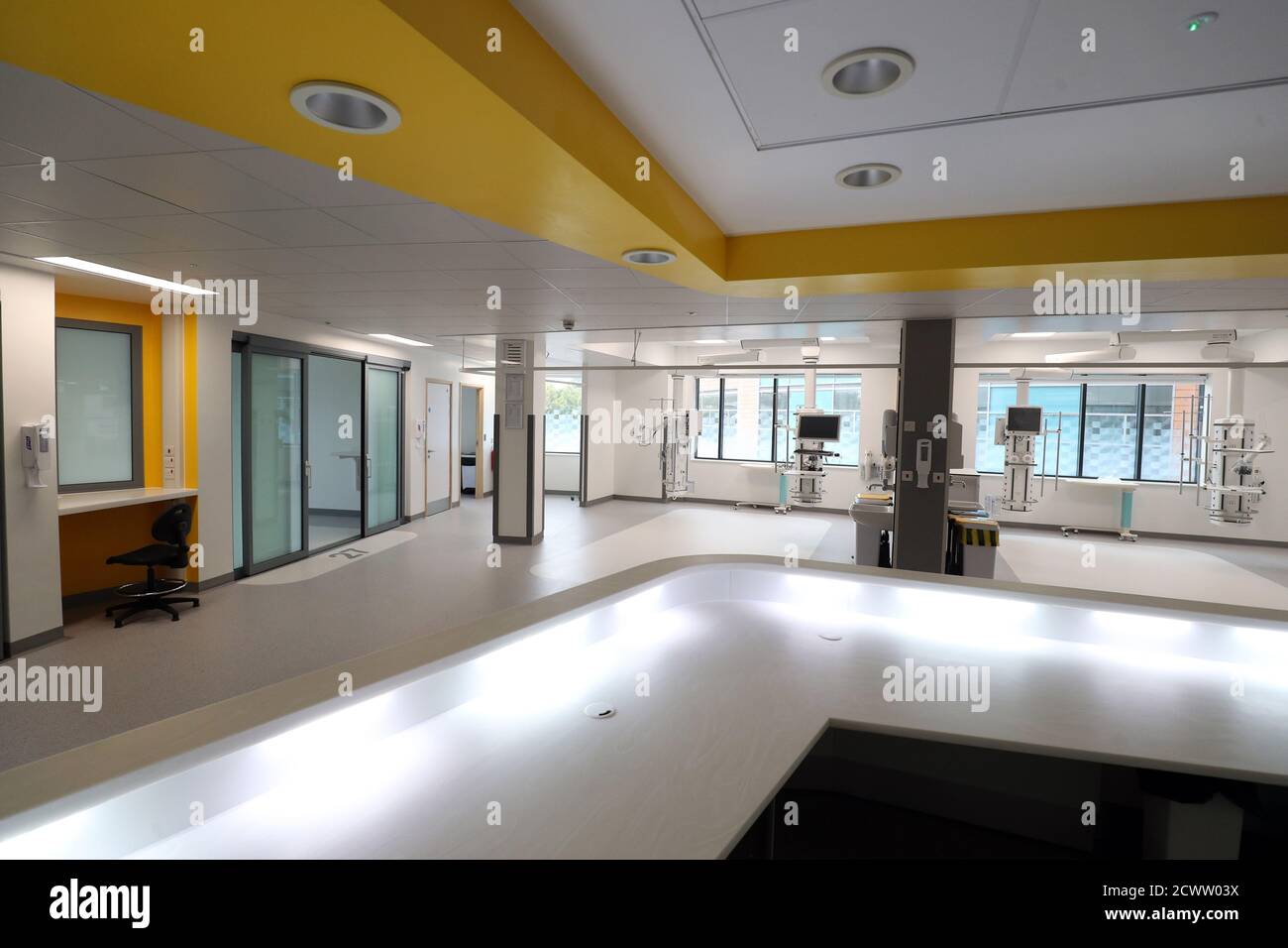 A view of one of the wards in the new £22m state-of-the-art intensive ...