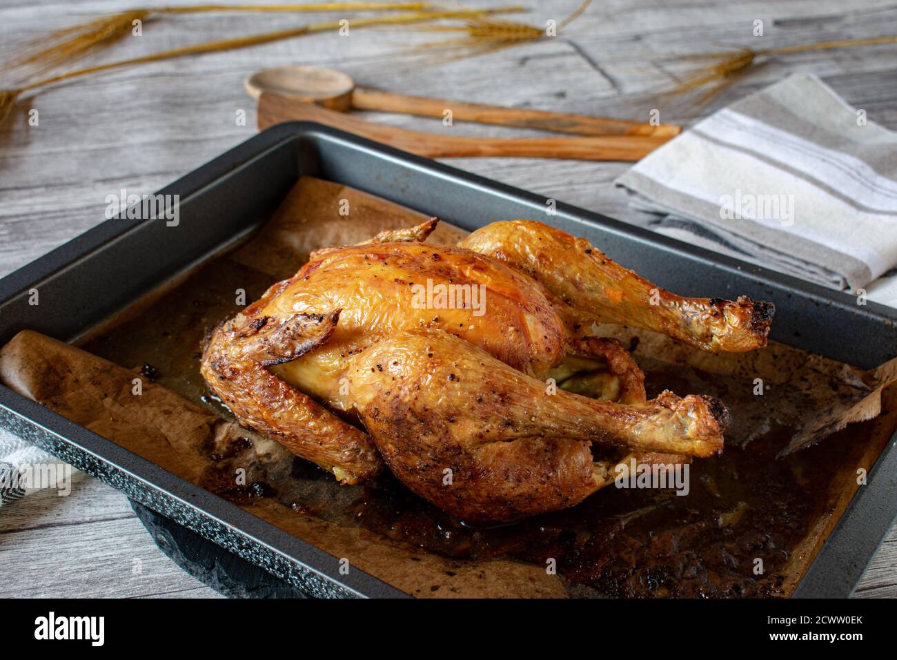 Chicken baked oven hi-res stock photography and images - Alamy