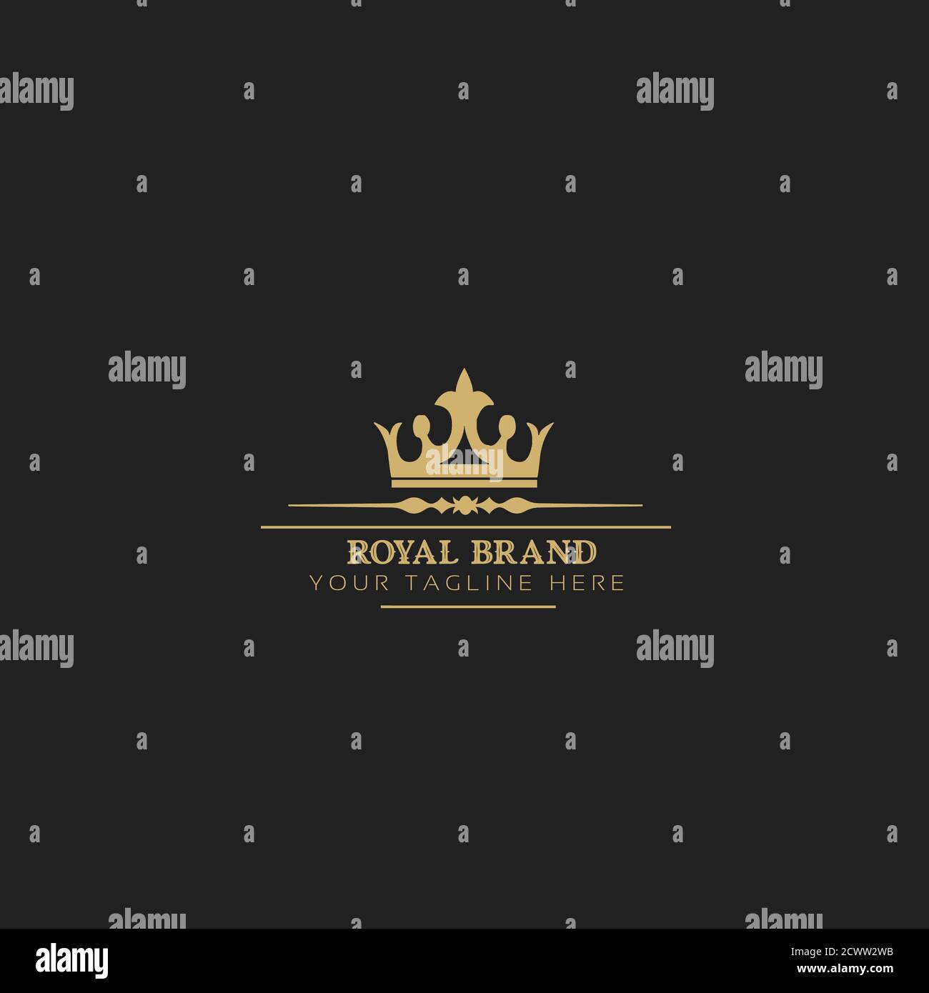 Royal brand illustration vector logo design hotel and company symbols ...