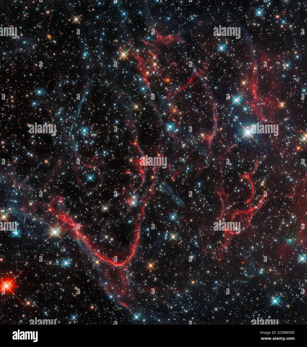 NASA’s Hubble Space Telescope captures a supernova remnant in the Large ...