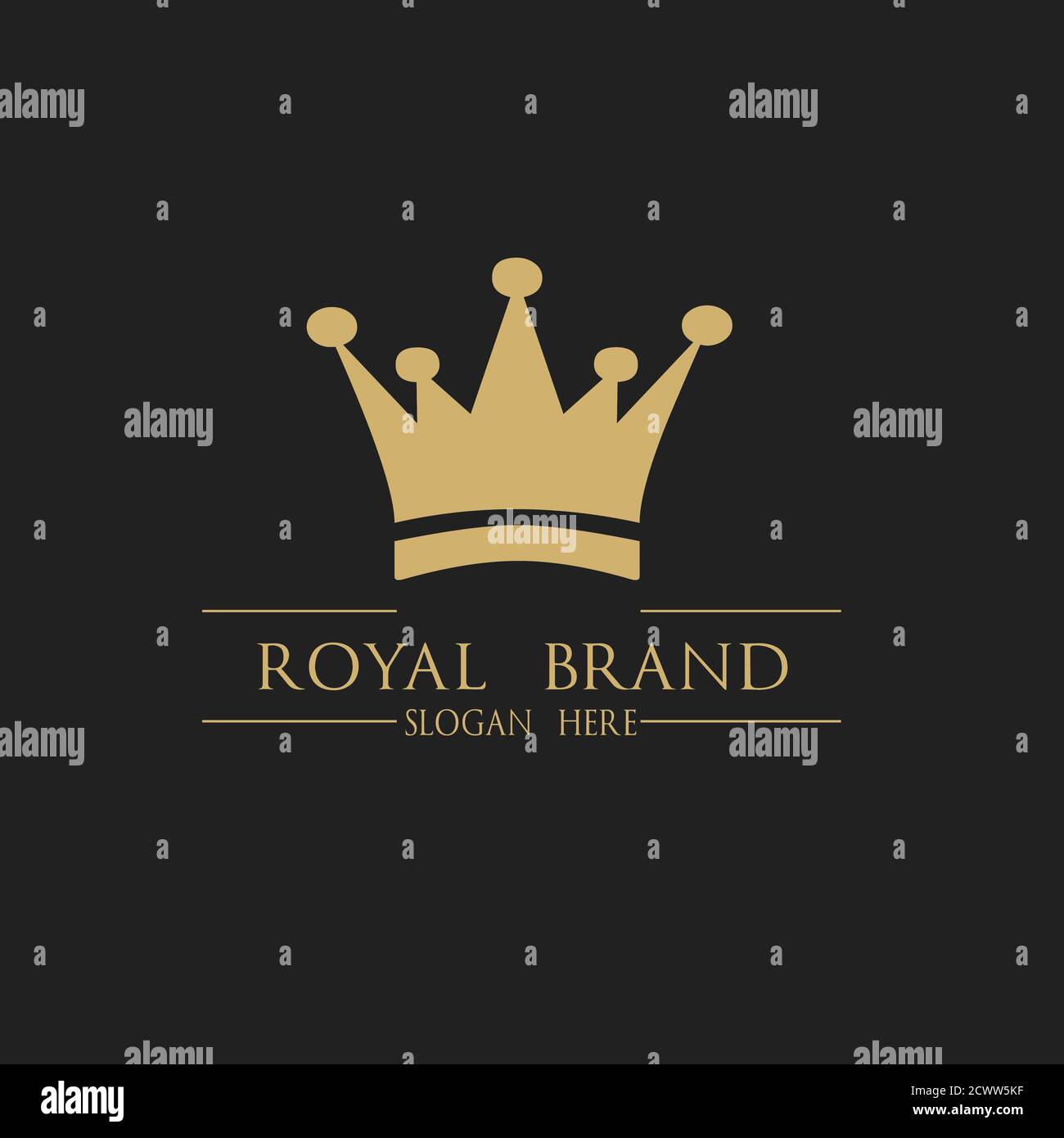 Royal brand illustration vector logo design hotel and company symbols ...