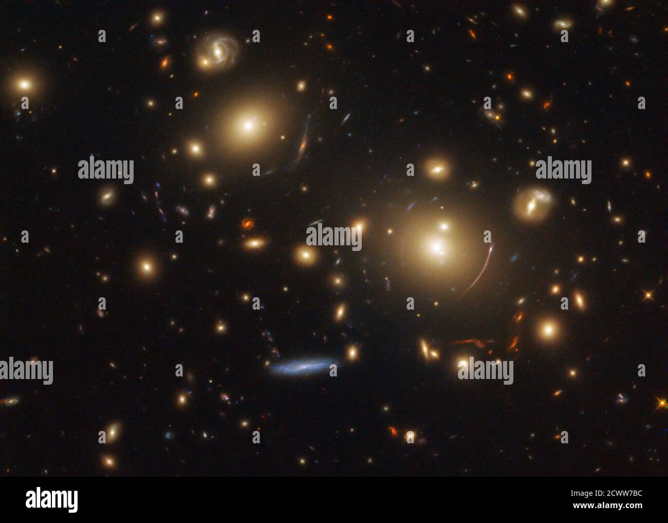 NASA's Hubble Space Telescope captures images of distant galaxies using ...