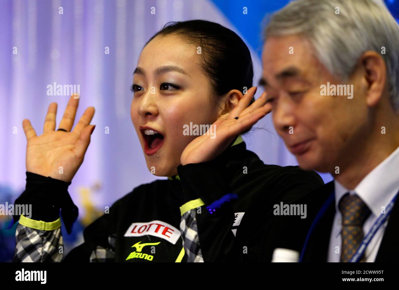 Nobuo Sato Coach Mao Asada High Resolution Stock Photography and Images ...