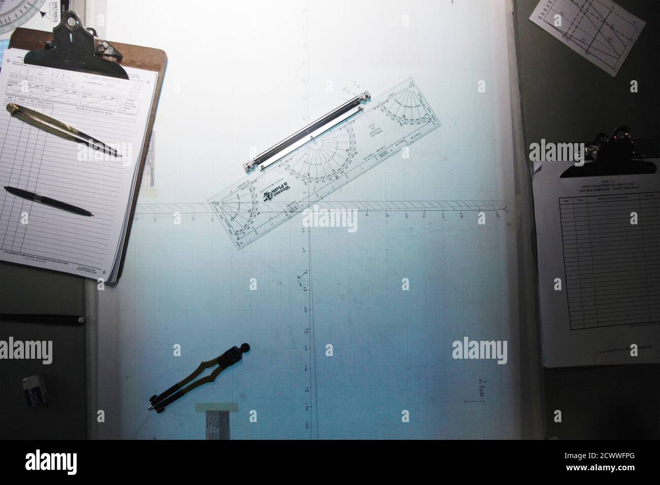 Ship chart room hi-res stock photography and images - Alamy
