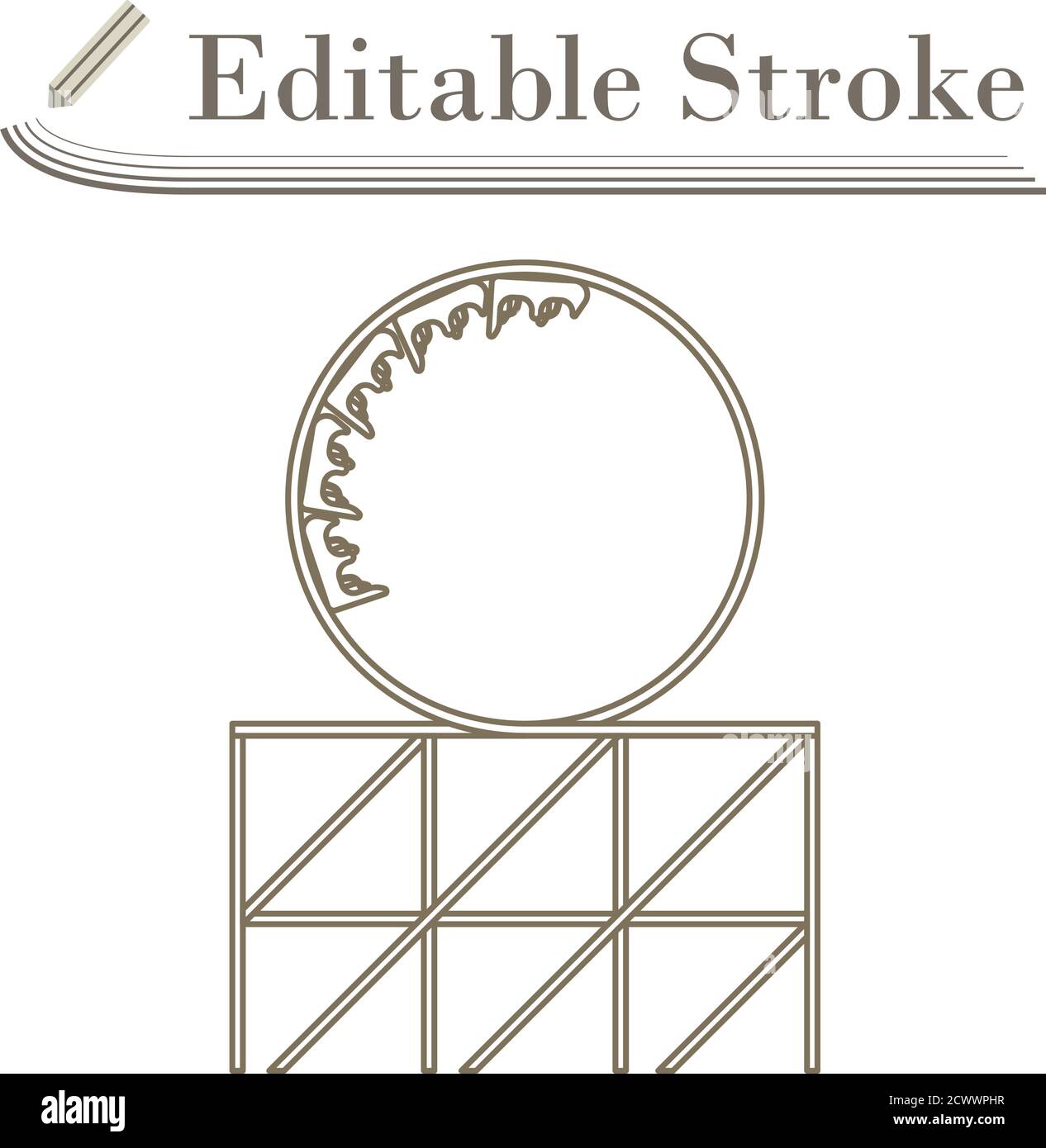 Roller Coaster Loop Drawing