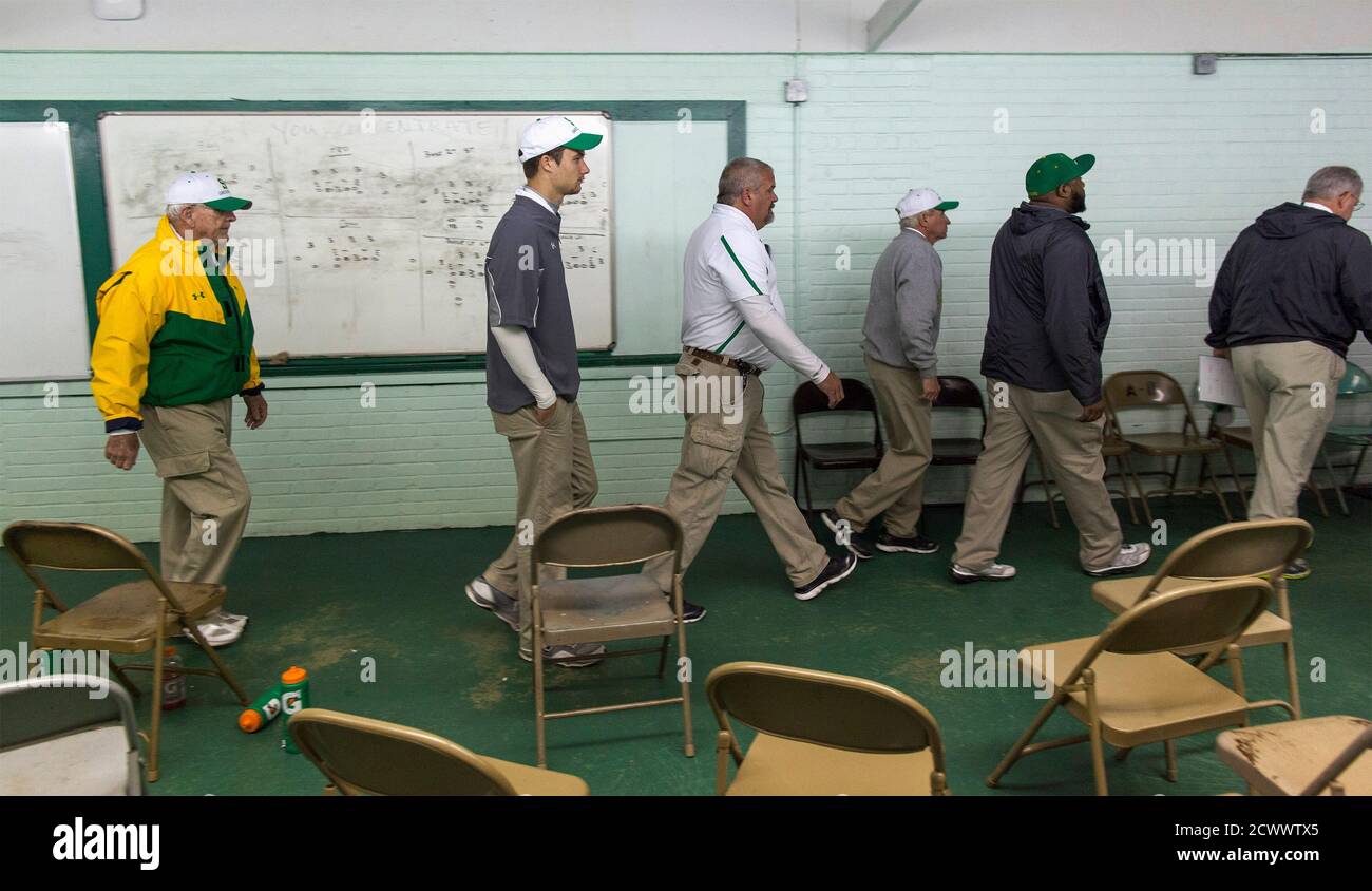 American football coach locker room hi-res stock photography and images ...