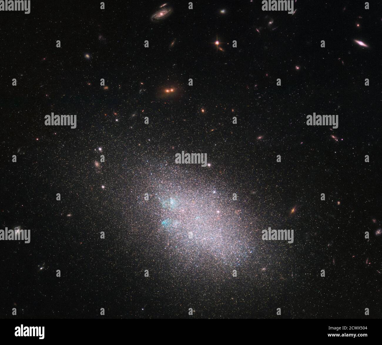 This image from the NASA/ESA Hubble Space Telescope shows UGC 685, a ...