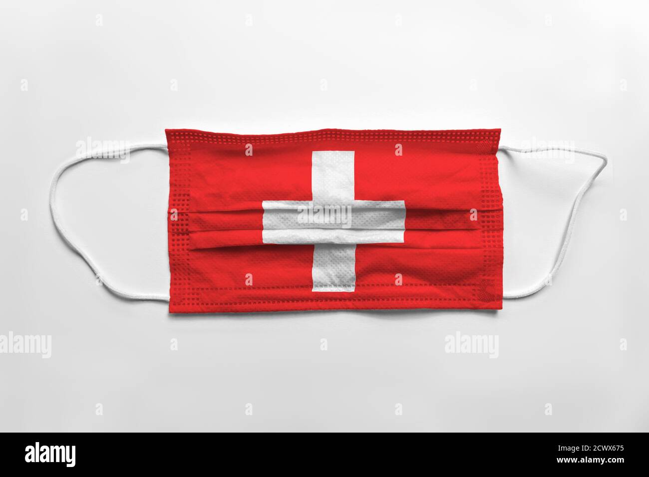 Switzerland flag protective face hi-res stock photography and images ...