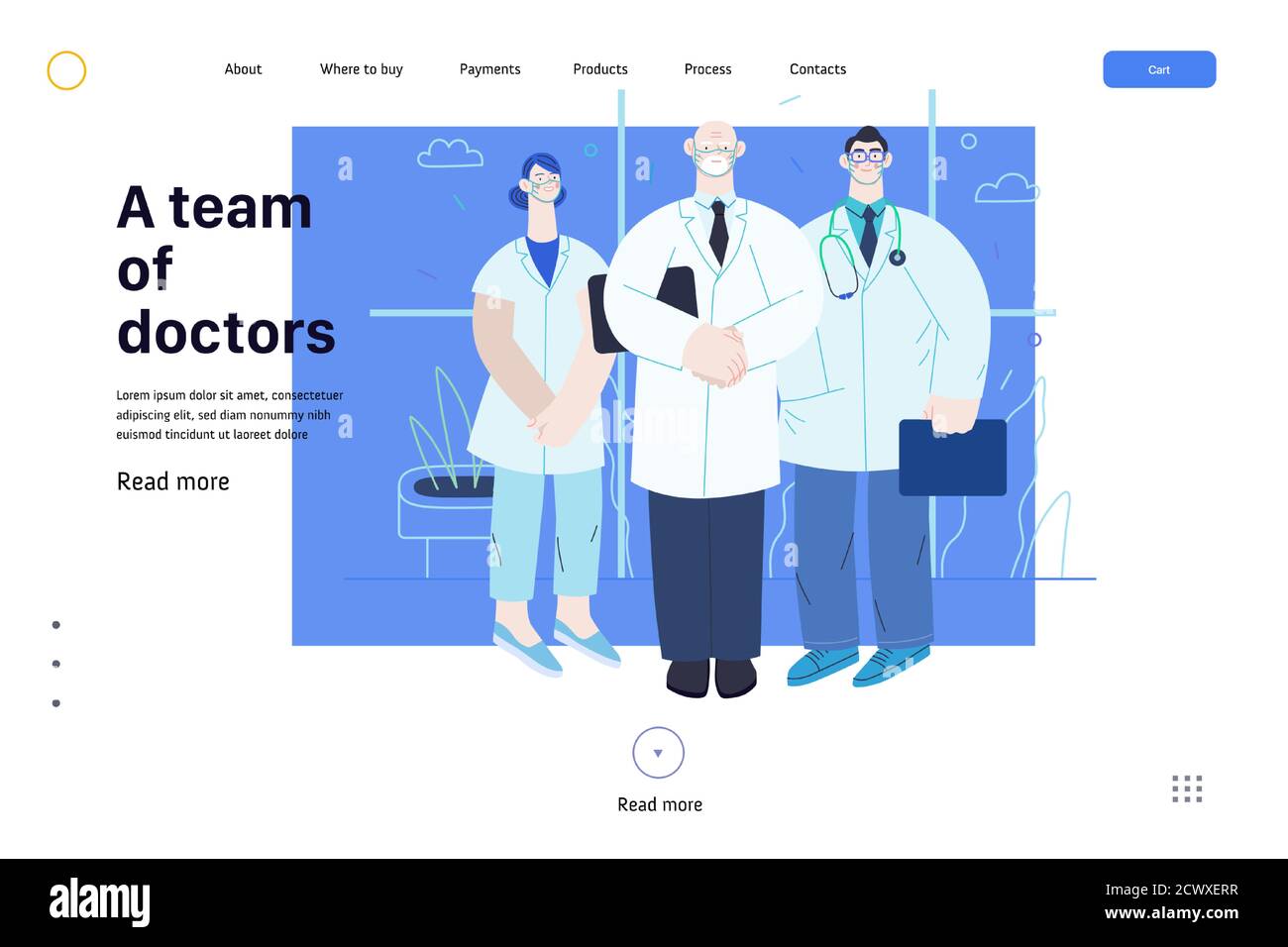 Medical insurance -medical guide -modern flat vector concept digital ...