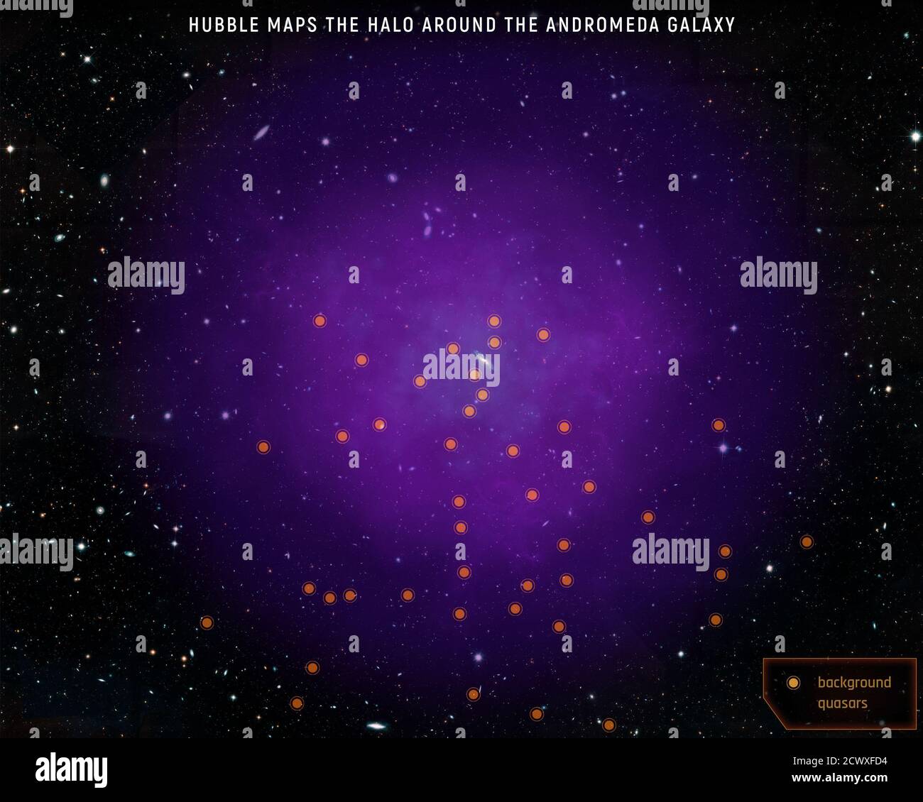 NASA's Hubble Space Telescope has mapped the massive halo surrounding ...