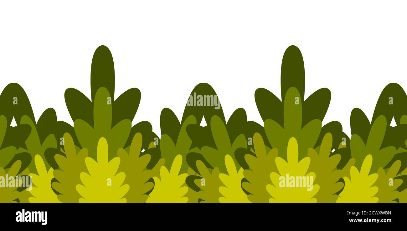 Illustration of green-colored leaf-like patterns on a white background ...