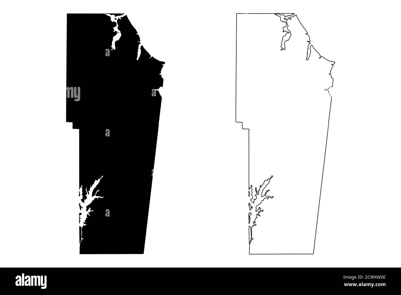 Map of tishomingo county Stock Vector Images - Alamy