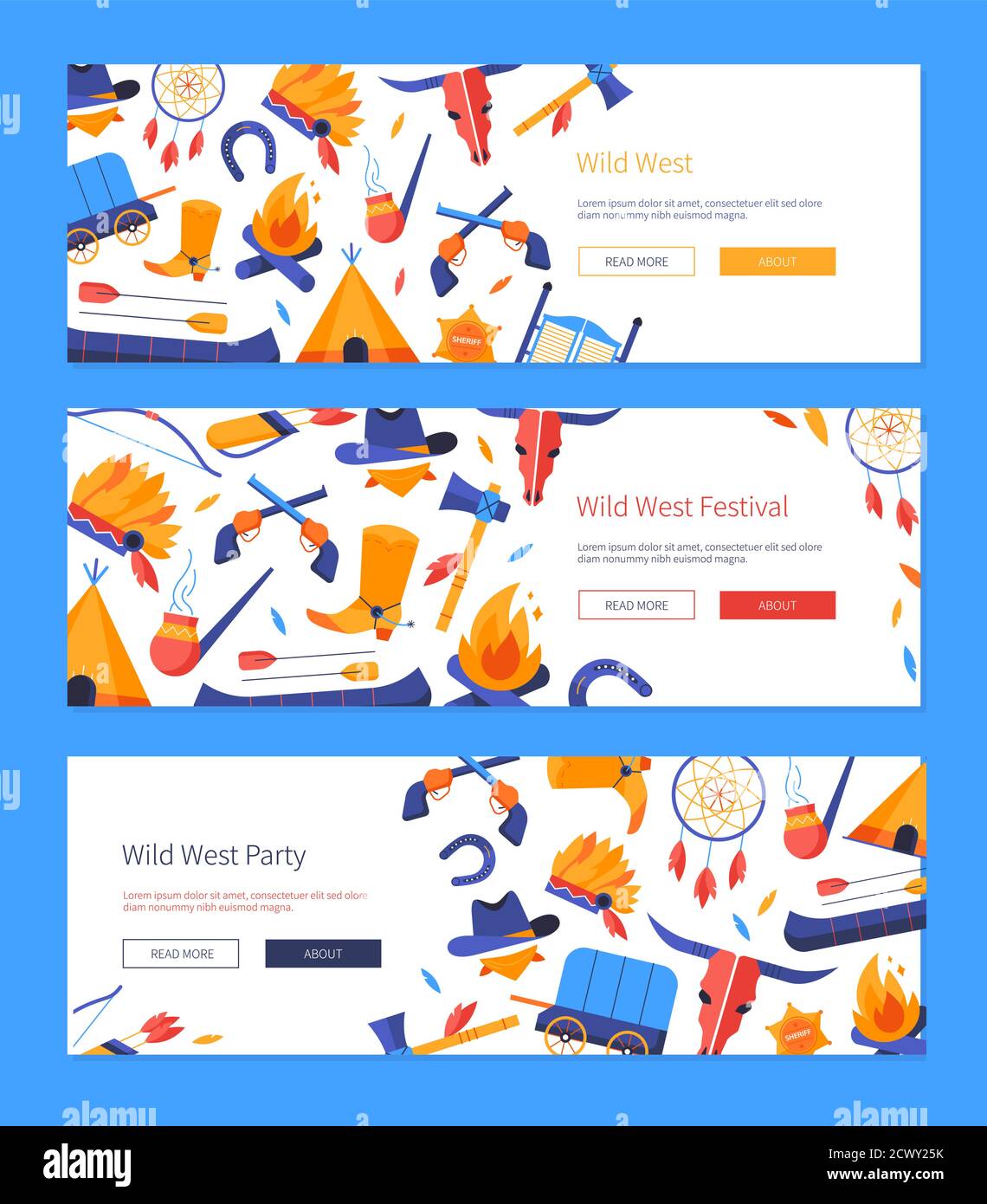 Design horizontal white web Stock Vector Images - Alamy