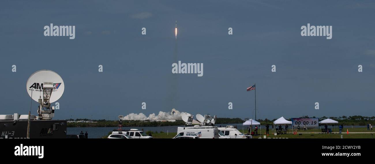 SpaceX Demo-2 Launch A SpaceX Falcon 9 rocket carrying the company's ...