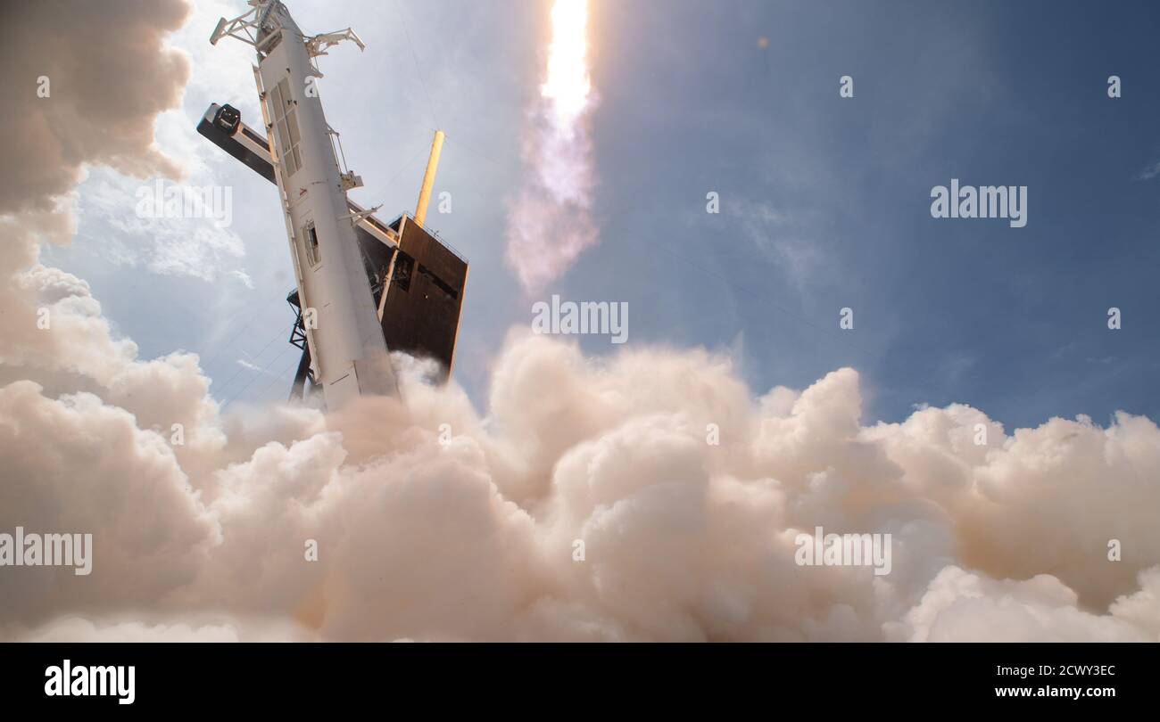 SpaceX Demo-2 Launch A SpaceX Falcon 9 rocket carrying the company's ...
