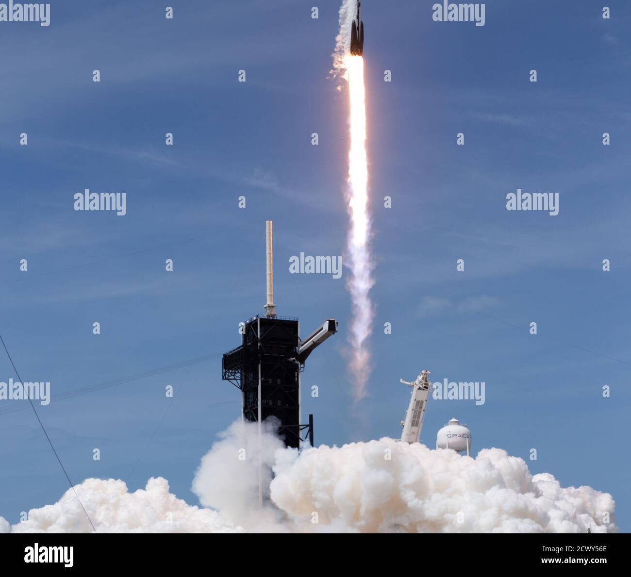 SpaceX Demo-2 Launch A SpaceX Falcon 9 rocket carrying the company's ...