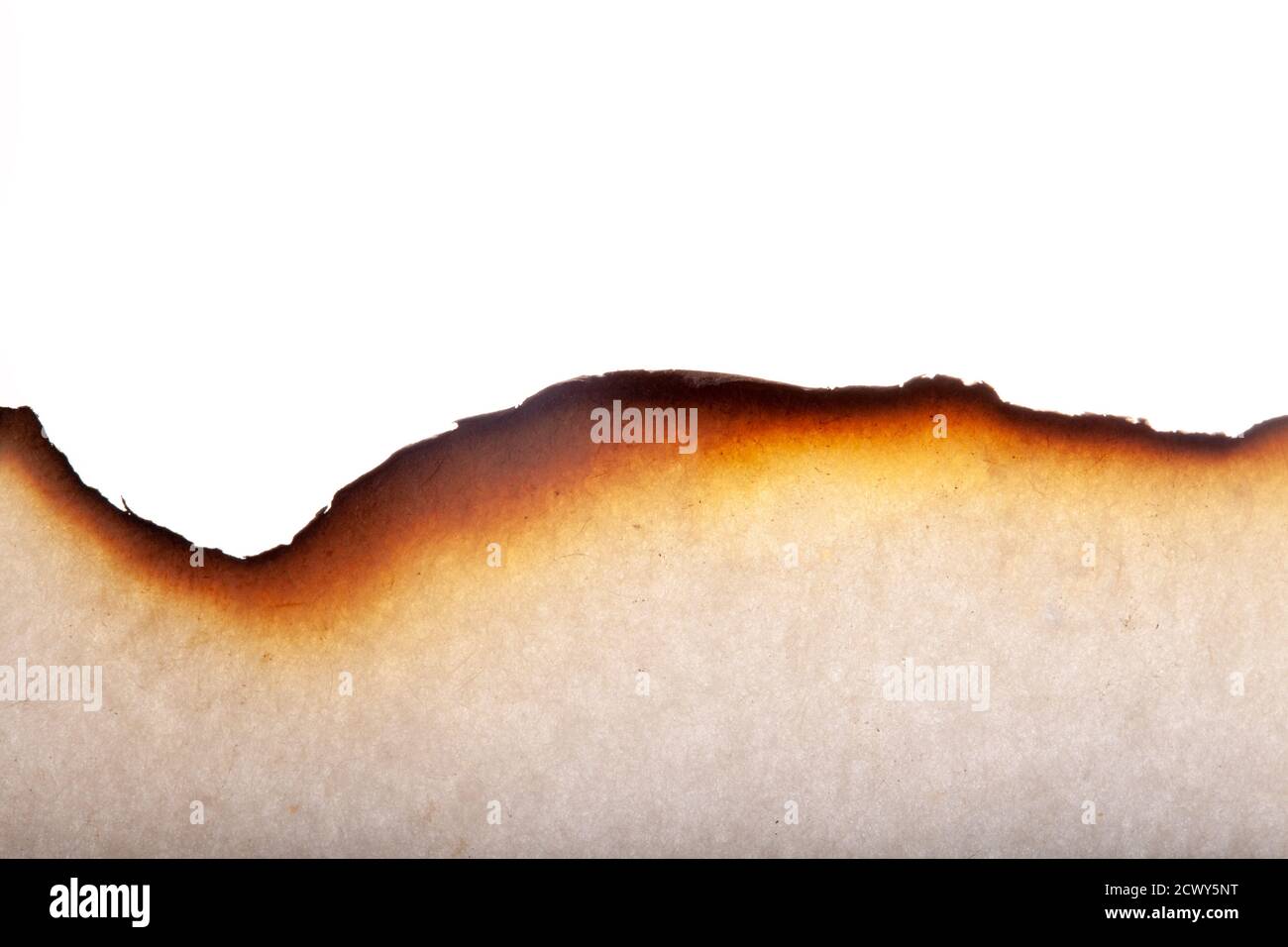 burnt paper edges isolated on white background. template for design ...