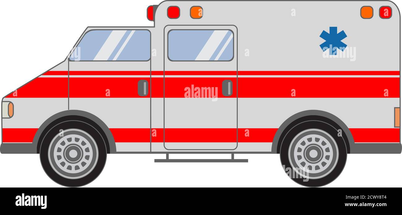 Car of fast medical care.The car with Serena and the flasher of the ...