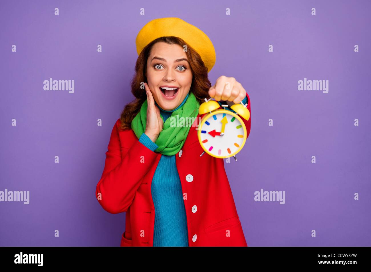 Close-up portrait of her she nice-looking attractive lovely pretty ...