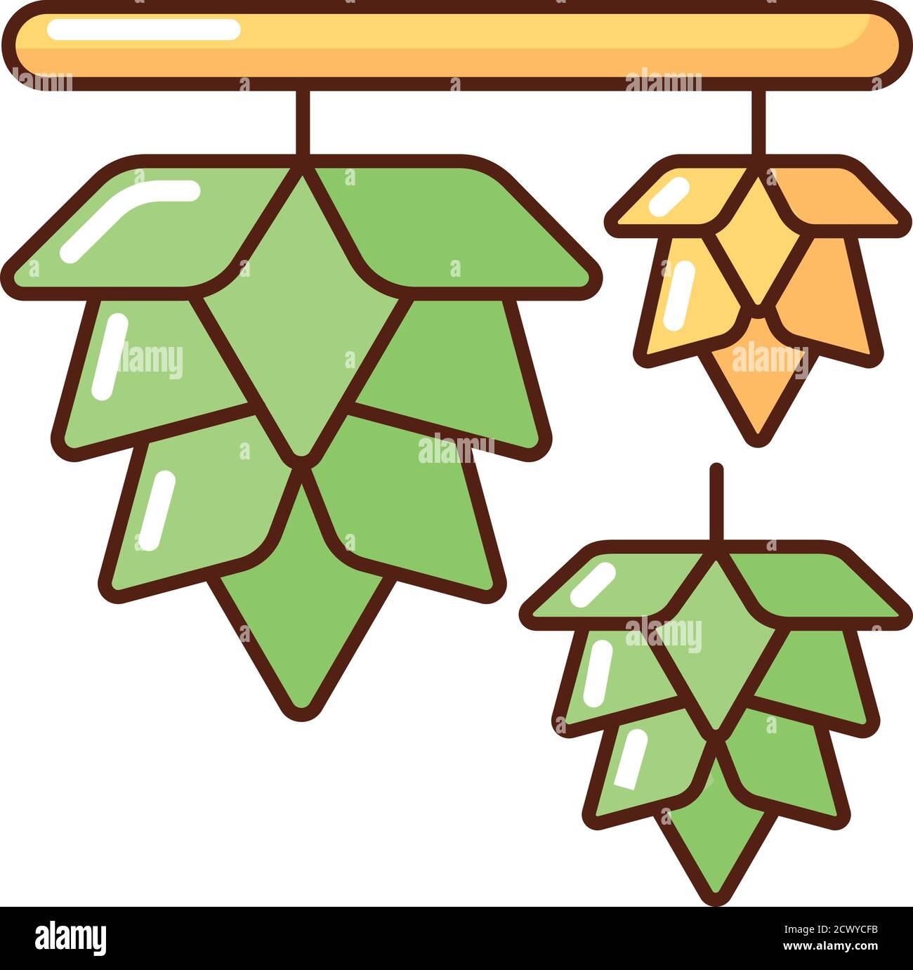 Gold hops Stock Vector Images - Alamy