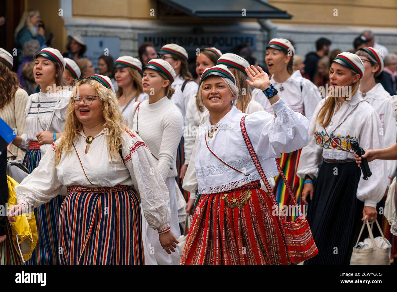 Woman in traditional estonian dress hi-res stock photography and images ...
