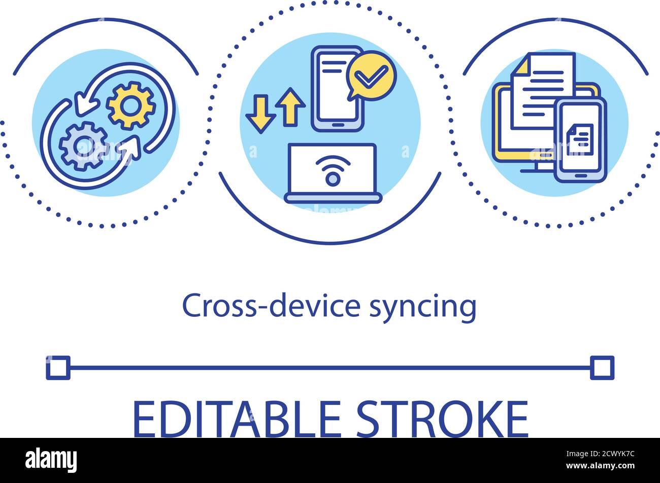 Synchronisation icon hi-res stock photography and images - Alamy