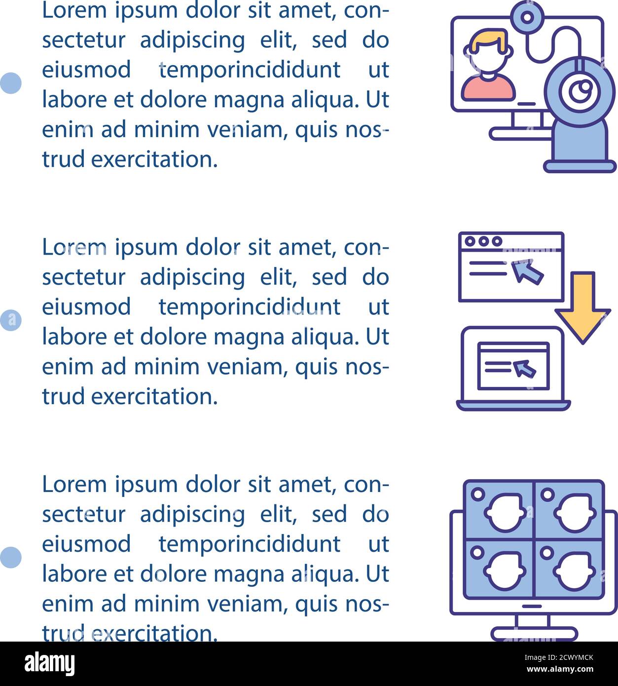 Screen sharing software concept icon with text Stock Vector Image & Art ...