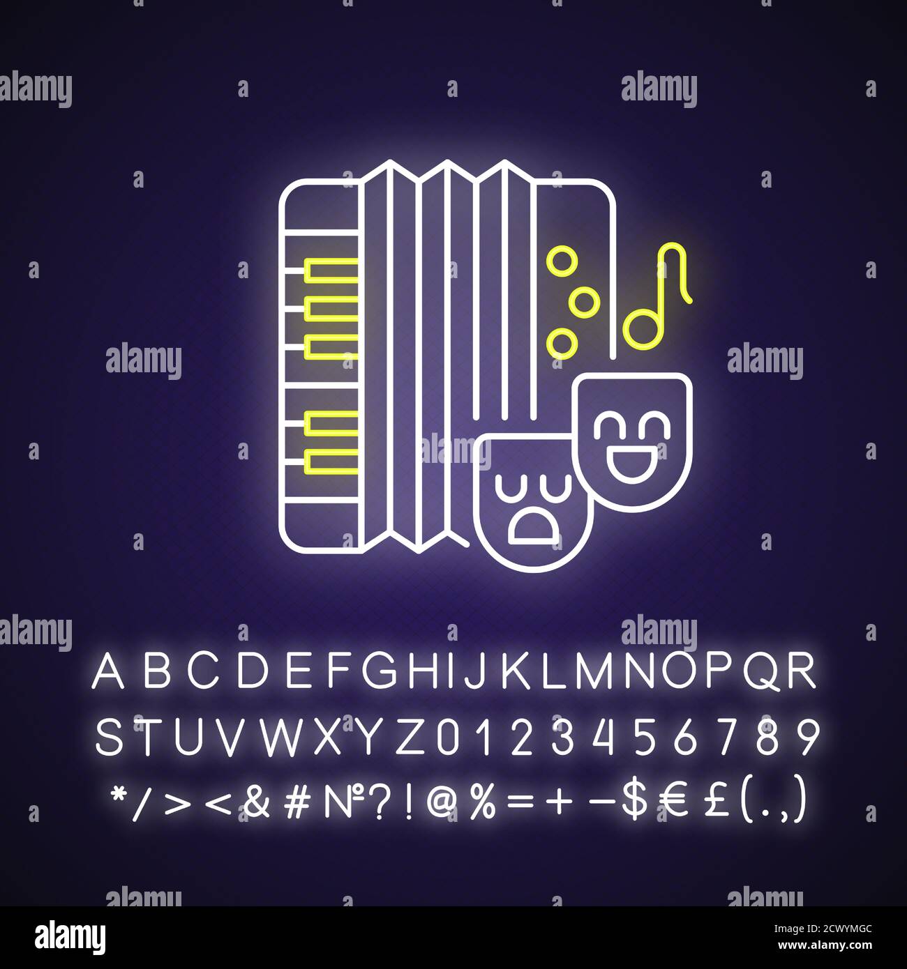 Comedy music neon light icon Stock Vector Image & Art - Alamy