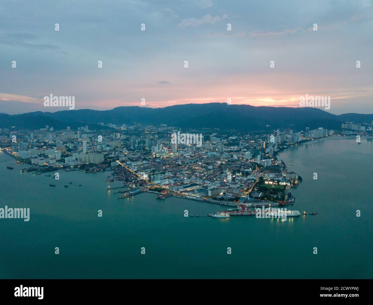 Bukit Mertajam, Penang/Malaysia - May 08 2019: Aerial UNESCO World ...