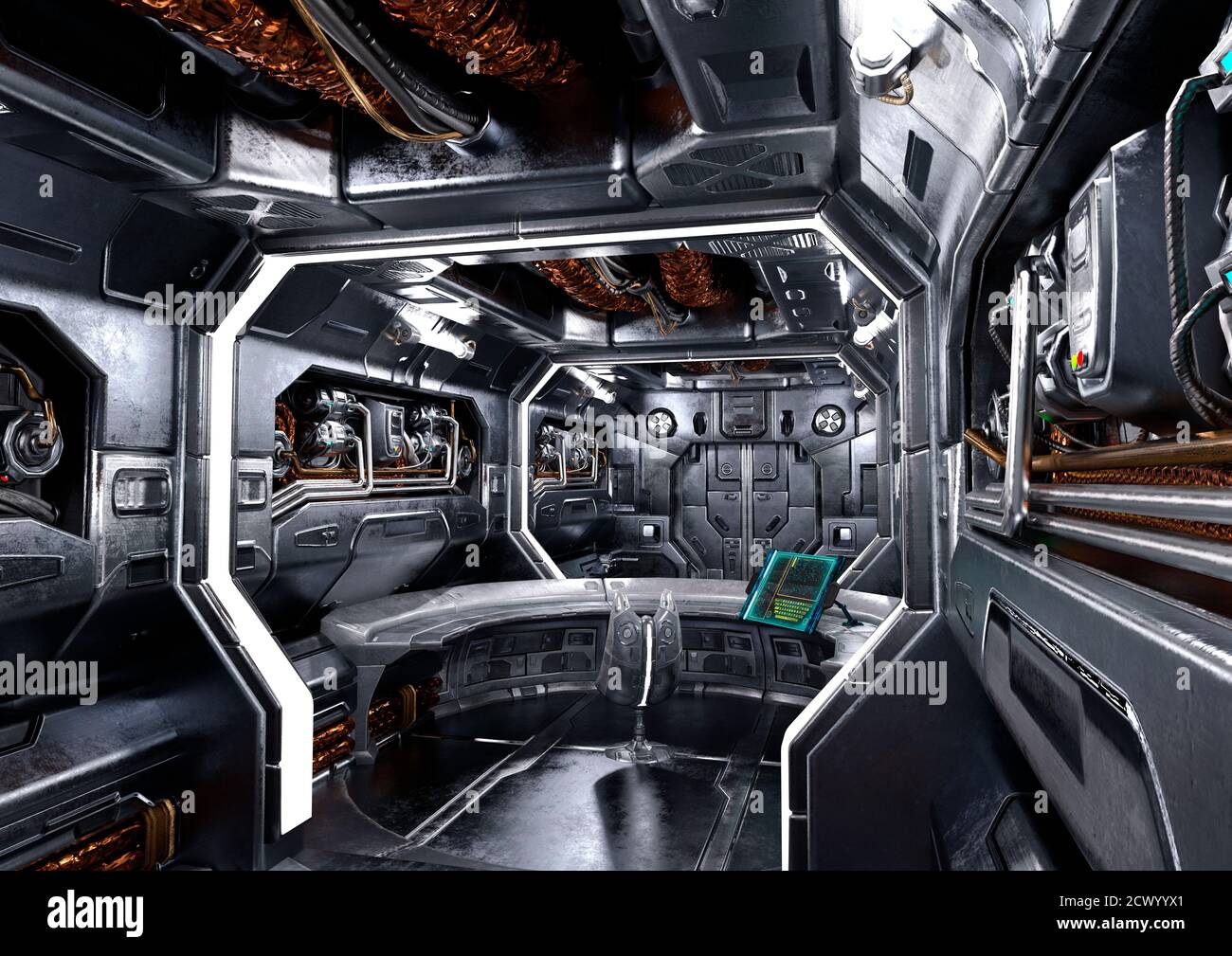 Sci Fi Spacecraft Cockpit