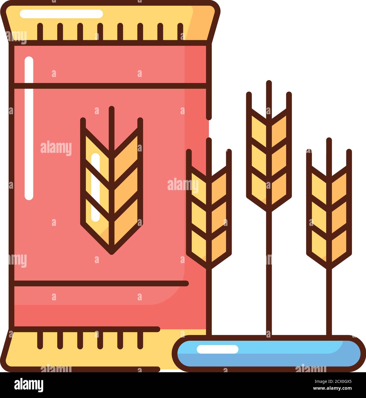 Ear barley grain color Cut Out Stock Images & Pictures - Alamy