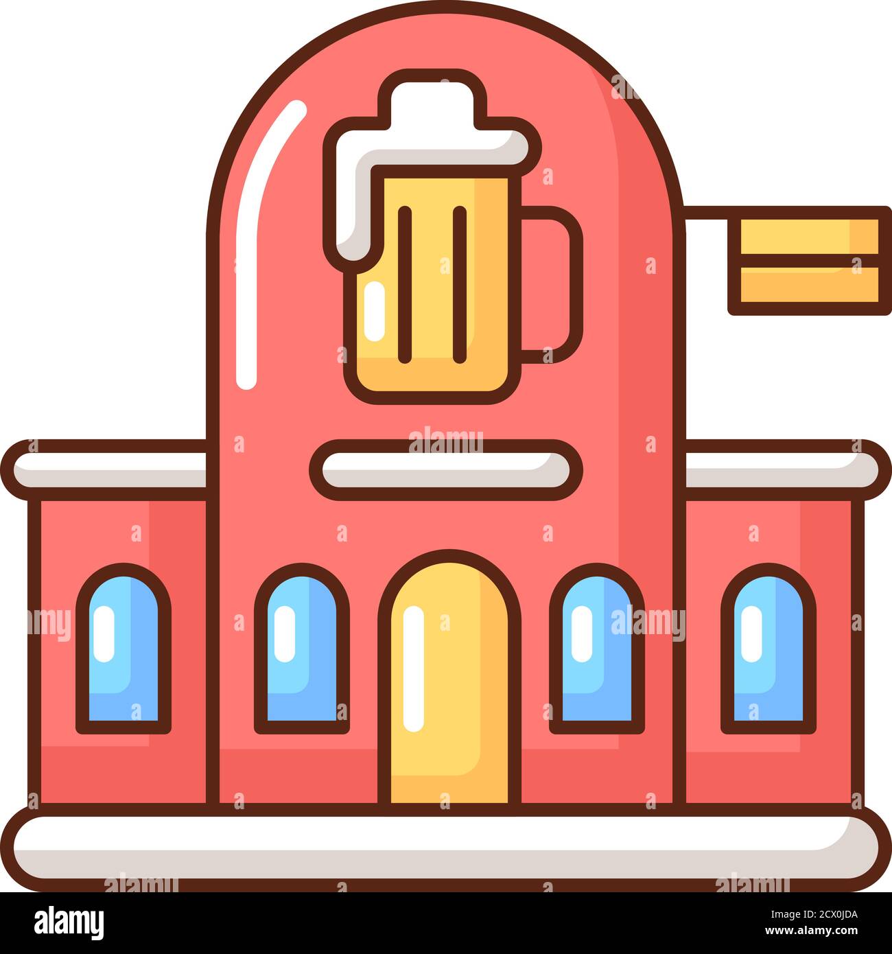 Pub RGB color icon Stock Vector Image & Art - Alamy