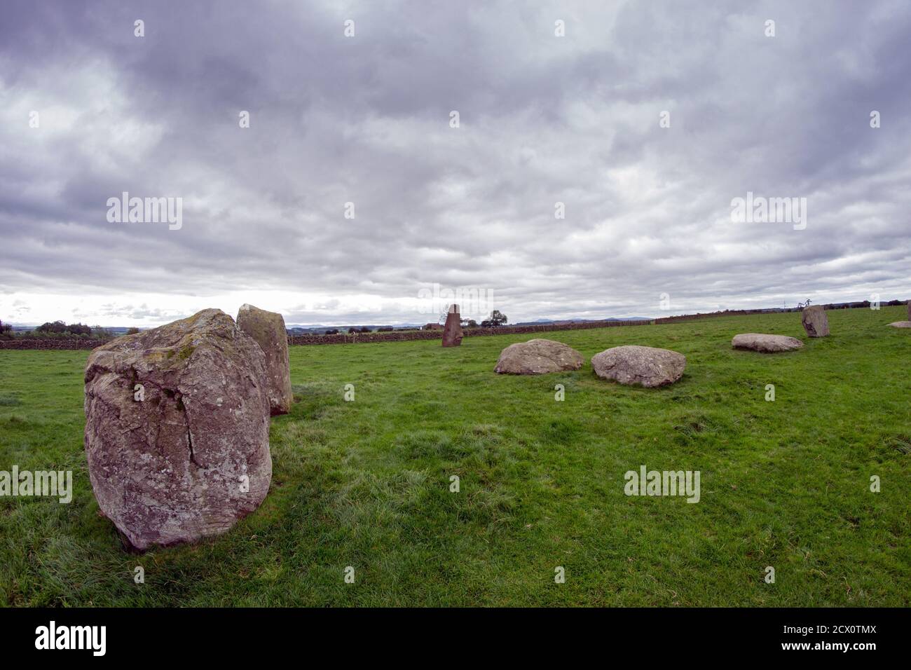 Long Meg and her Daughters, stone circle near Little Salkeld, Cumbria ...