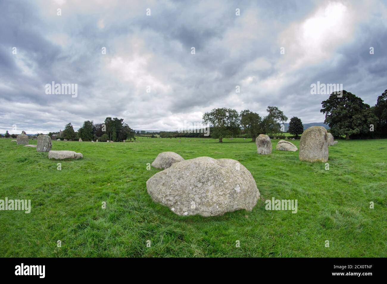 Long Meg and her Daughters, stone circle near Little Salkeld, Cumbria ...