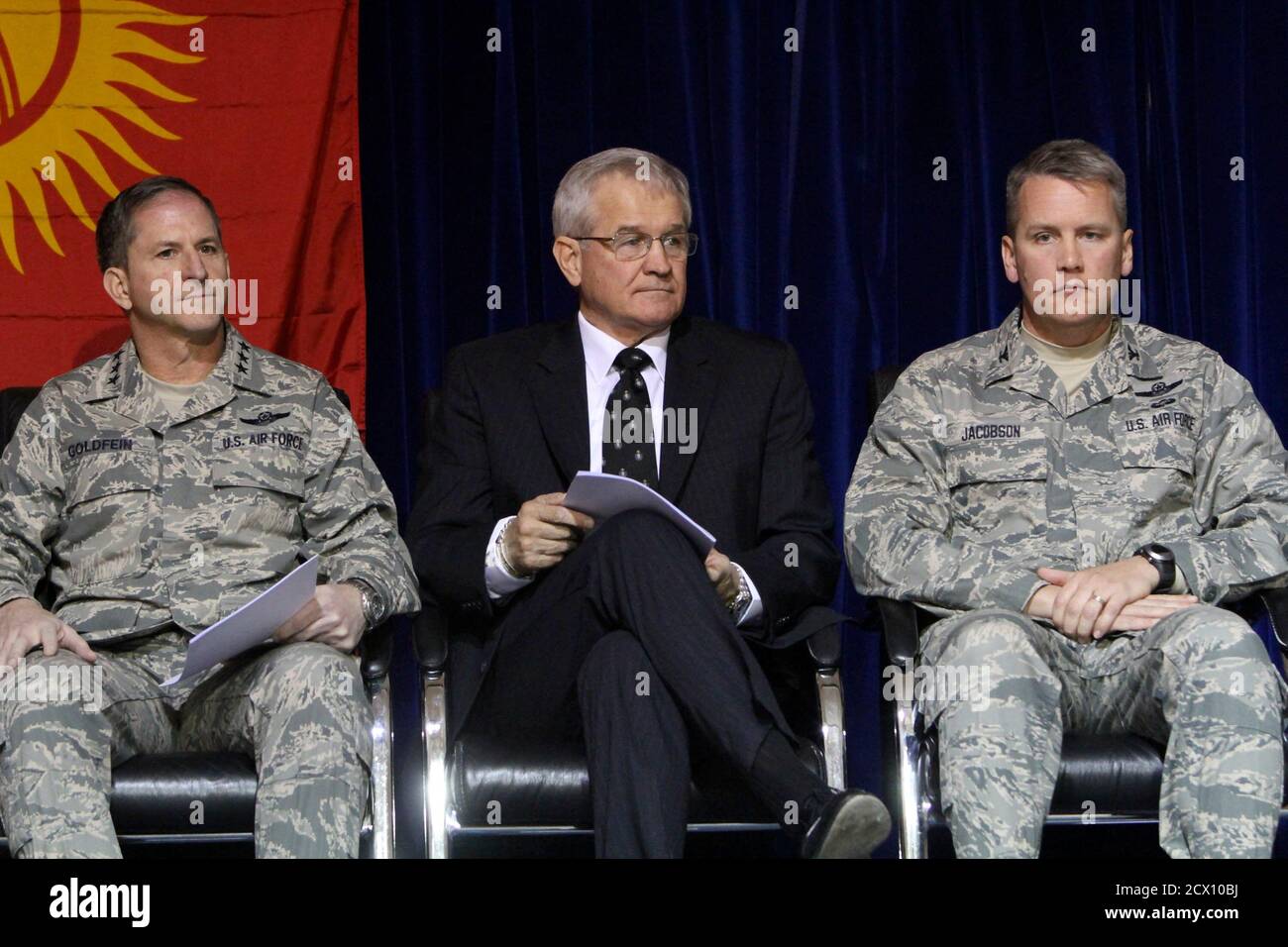 The commander of the 376th air expeditionary wing hi-res stock ...