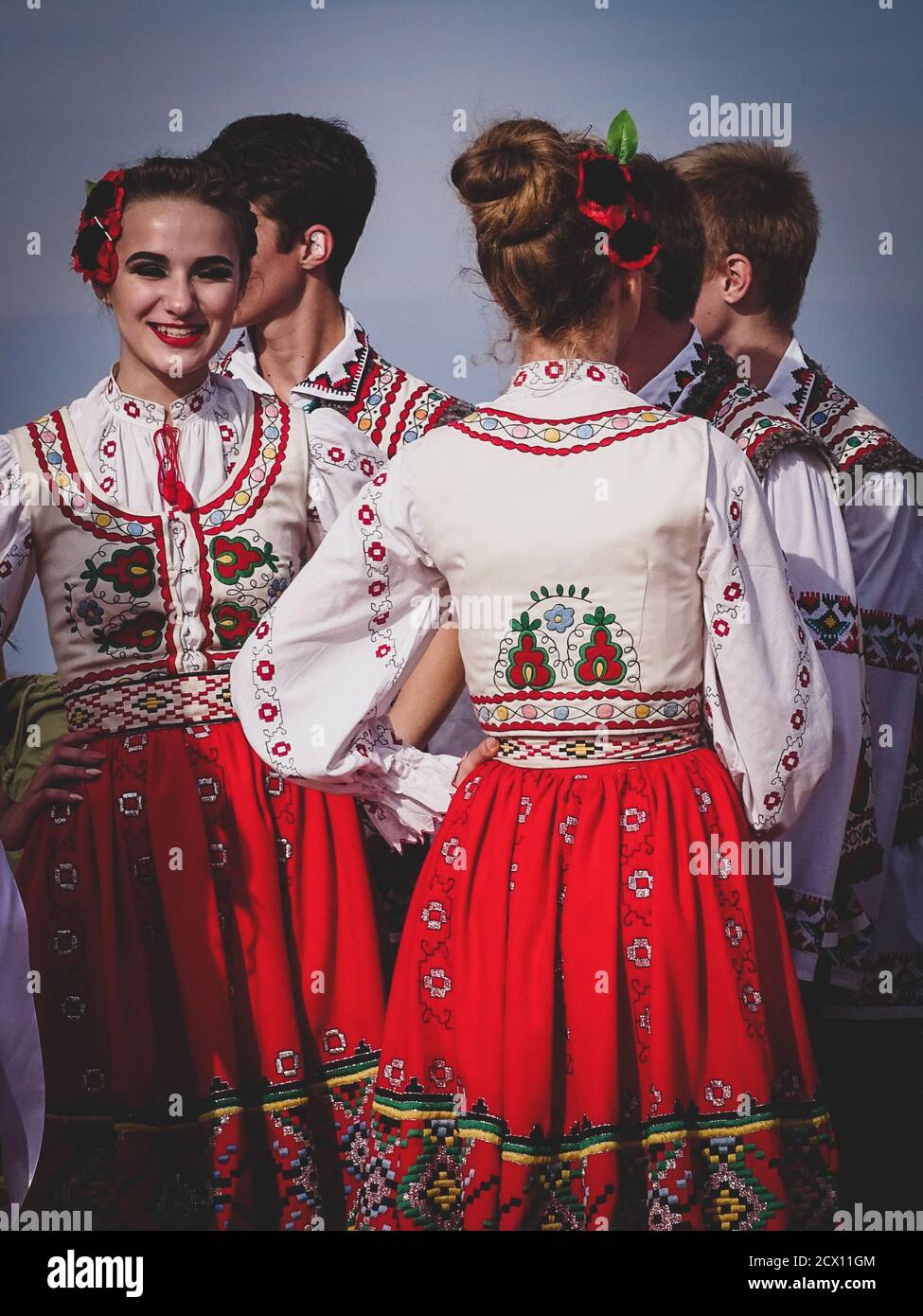 People celebrating Transdniestrian festival of vine Stock Photo - Alamy