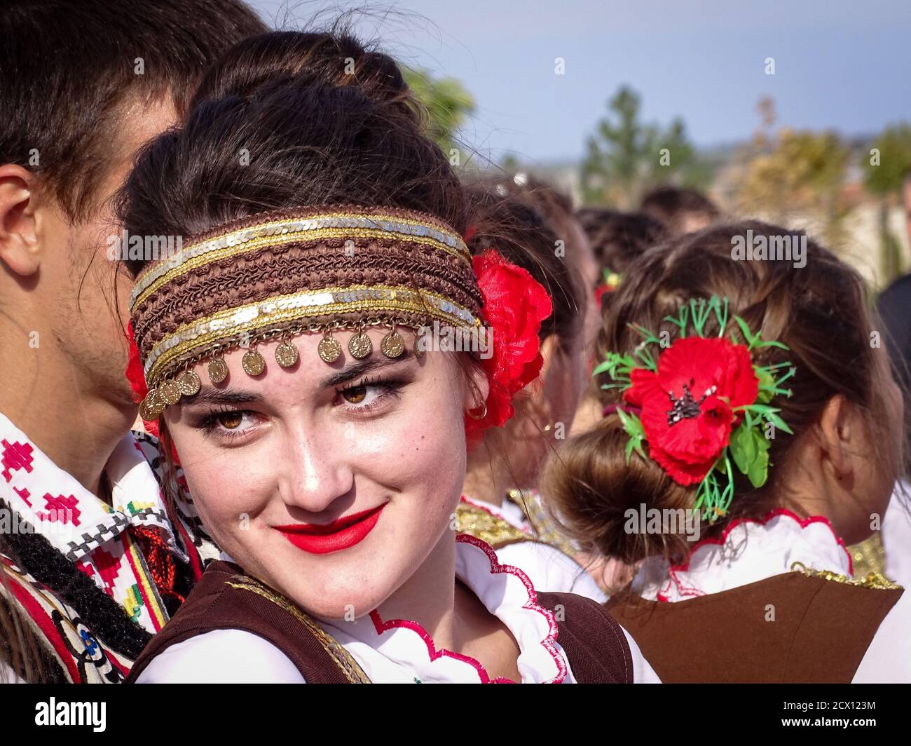 People celebrating Transdniestrian festival of vine Stock Photo - Alamy