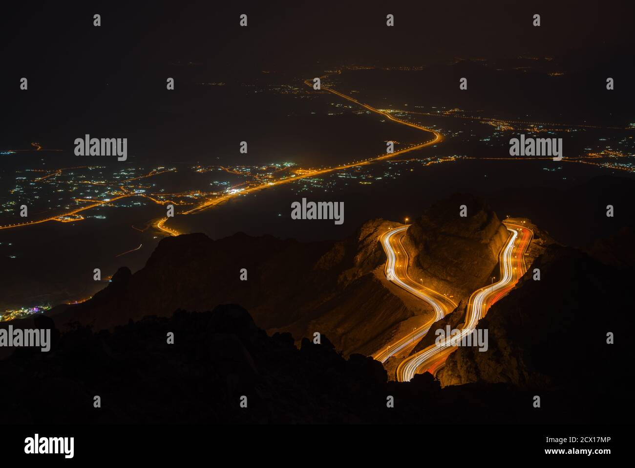 Taif road night view hi-res stock photography and images - Alamy