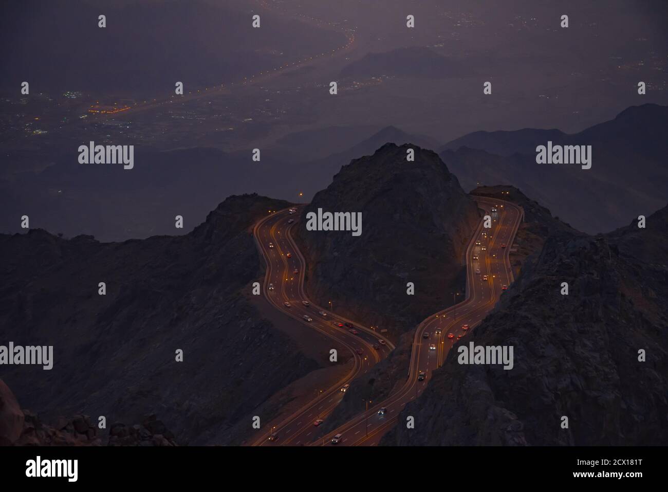 Taif road night view hi-res stock photography and images - Alamy