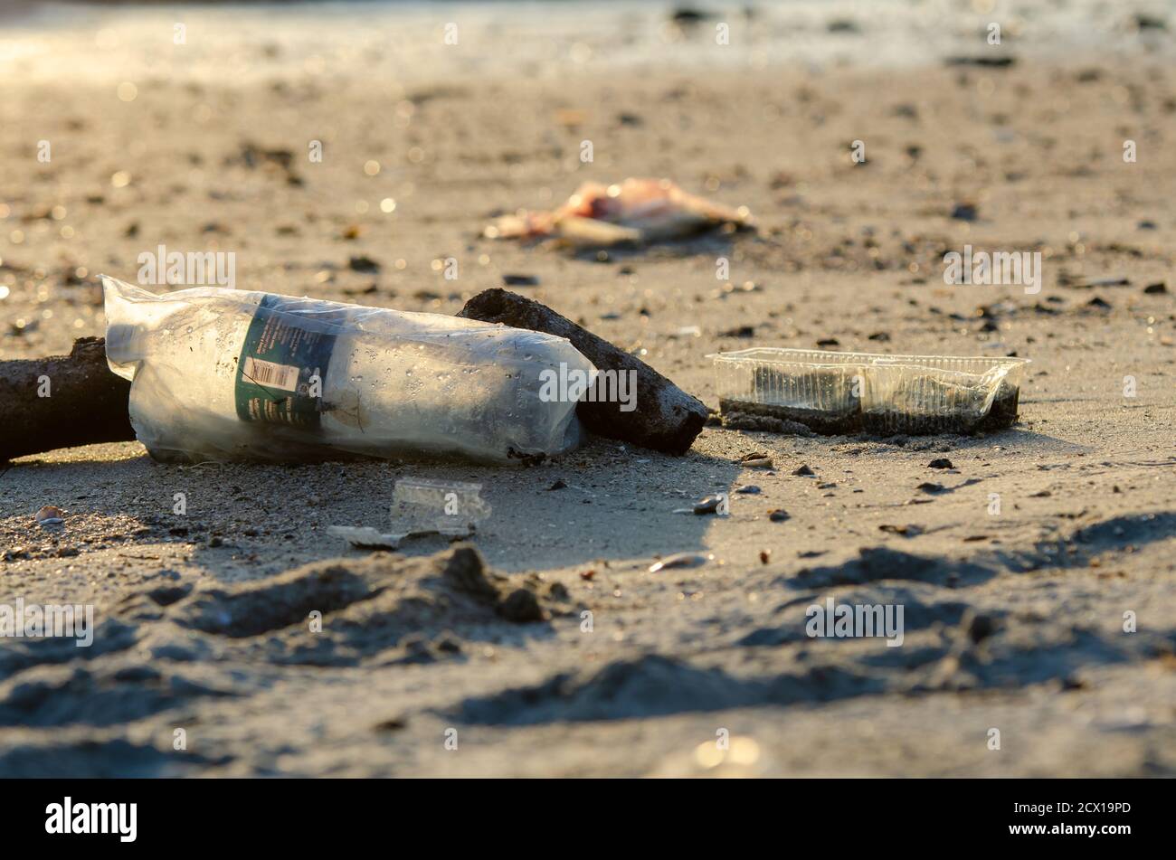 Batu Maung, Penang/Malaysia - Dec 31 2019: Plastic container, bottle is ...