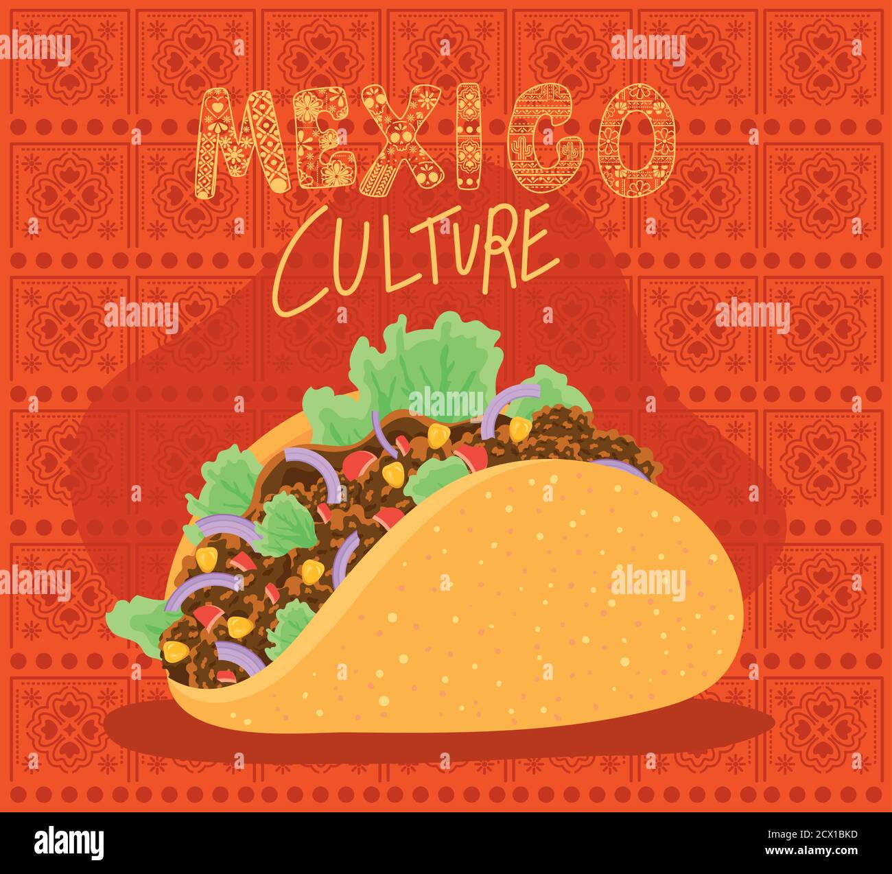 Mexico culture with taco vector design Stock Vector Image & Art - Alamy