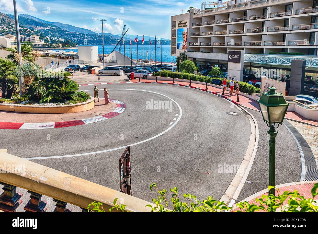 MONTE CARLO, MONACO - AUGUST 13: The Fairmont Hairpin or Loews Curve ...