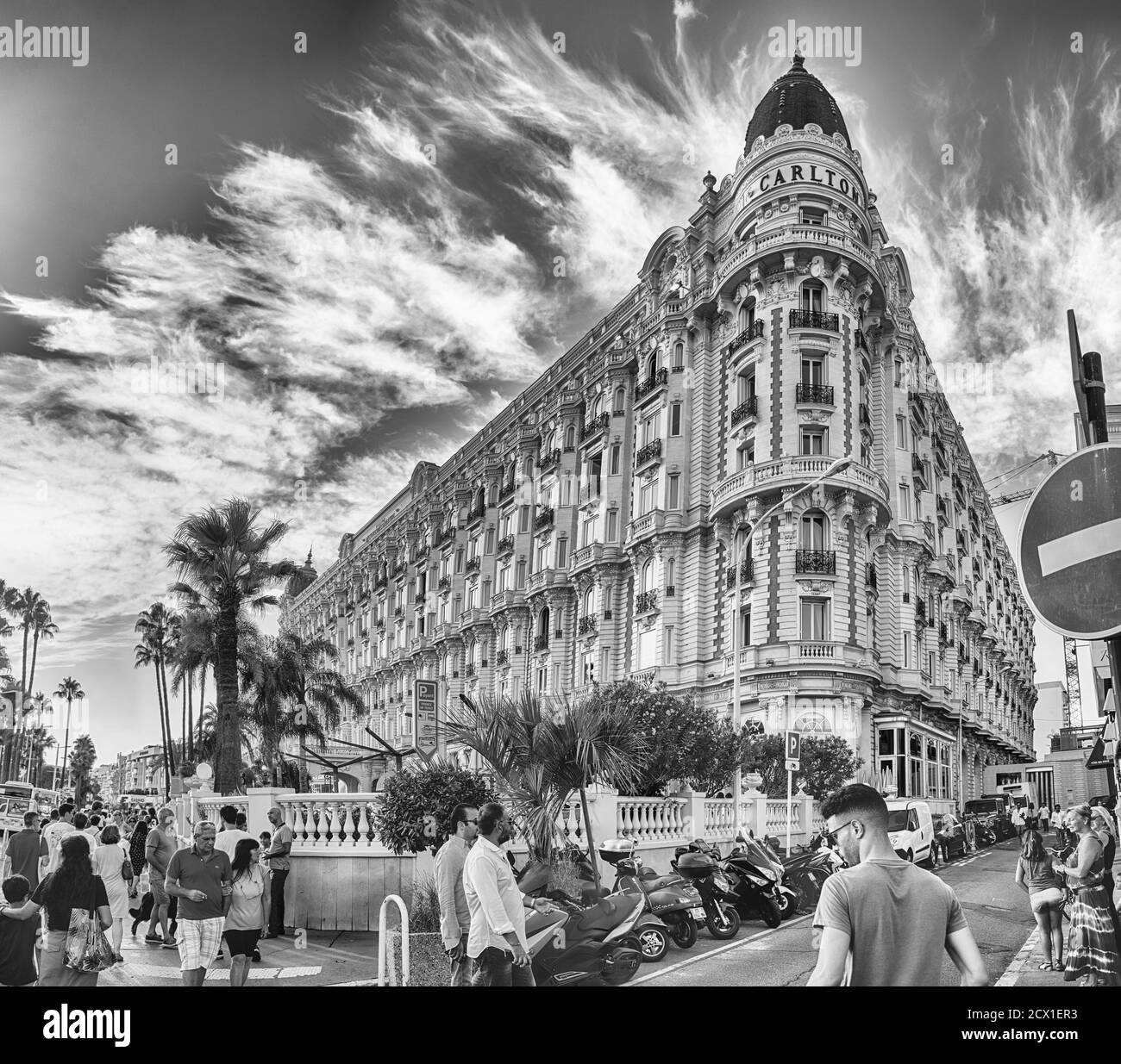 CANNES, FRANCE - AUGUST 15: The Intercontinental Carlton Hotel in ...