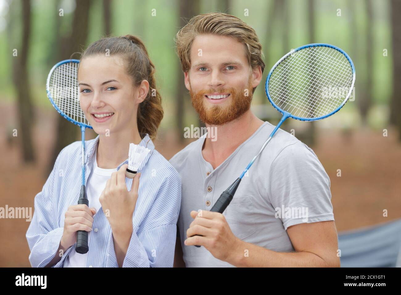 Woman in garden playing badminton hi-res stock photography and images ...
