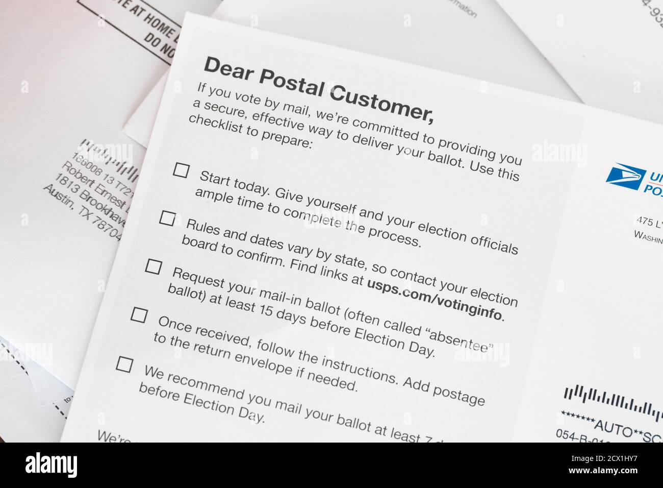 Usps mail hi-res stock photography and images - Alamy