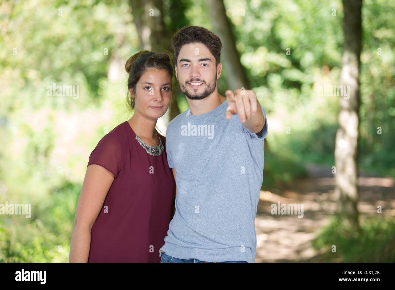 showing interesting point in the forest Stock Photo - Alamy