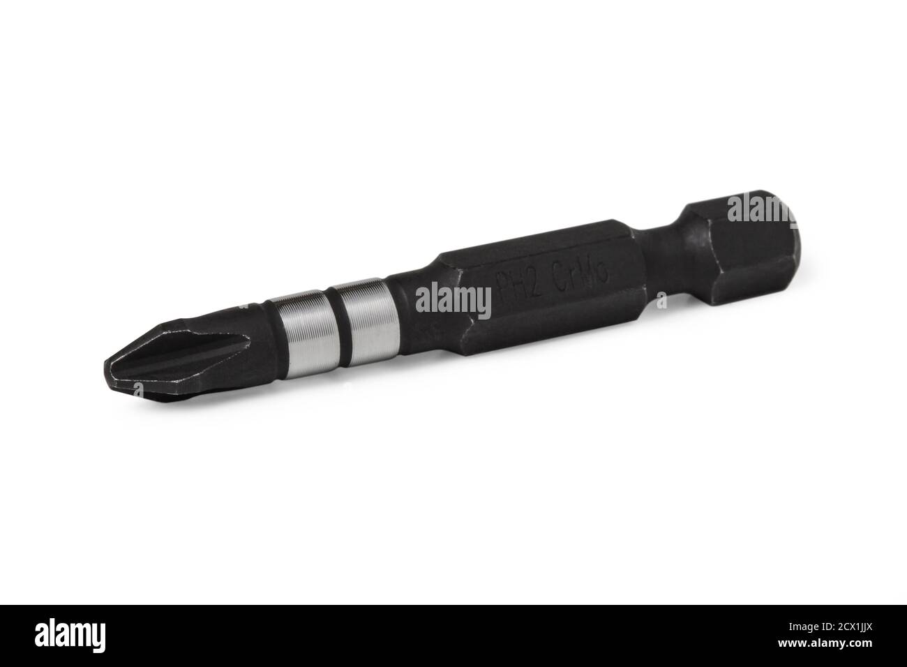 Phillips head screwdriver bit isolated on a white background Stock ...