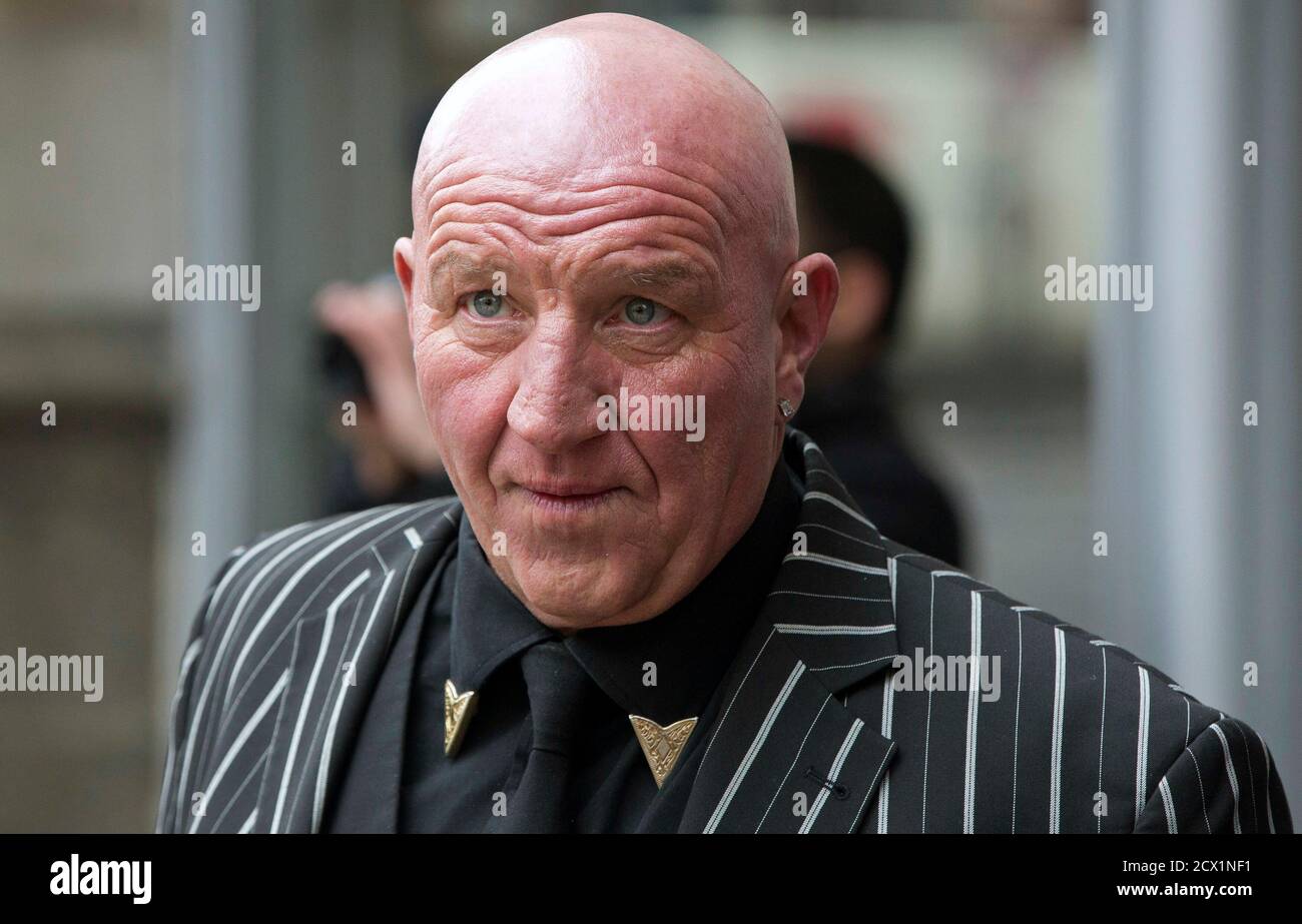 Dave courtney attends the funeral of bruce reynolds hi-res stock ...
