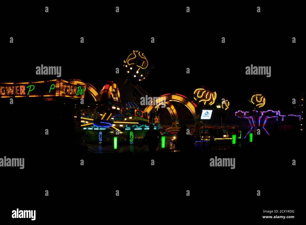 NIJMEGEN, THE NETHERLANDS, SEPTEMBER 29, 2020: Night Photograph of the ...